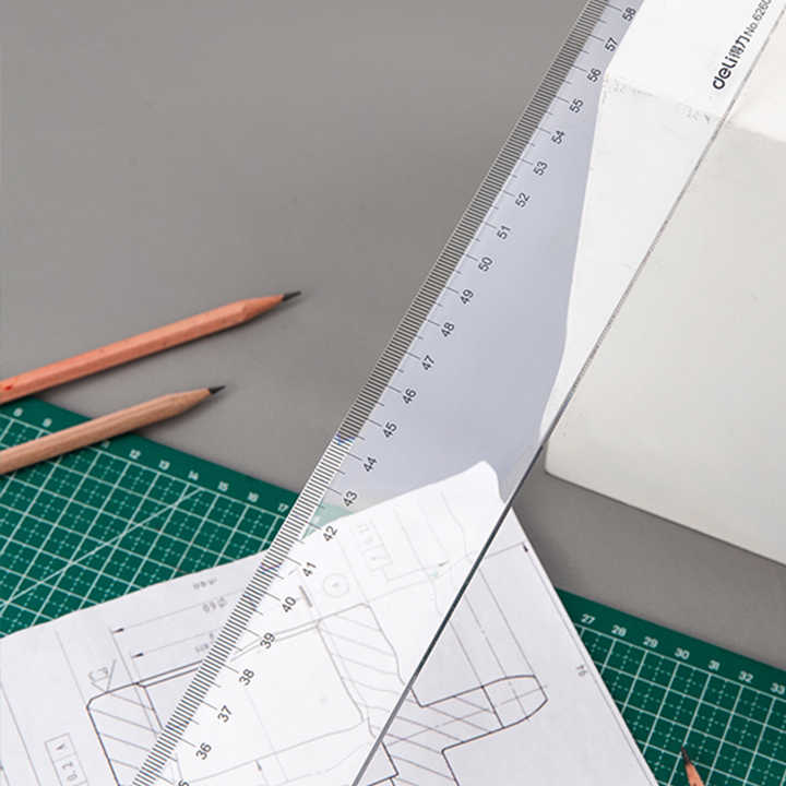 مسطرة للفصالة شفافة واضحة طول 60 سنتيمتر | Darcrochet