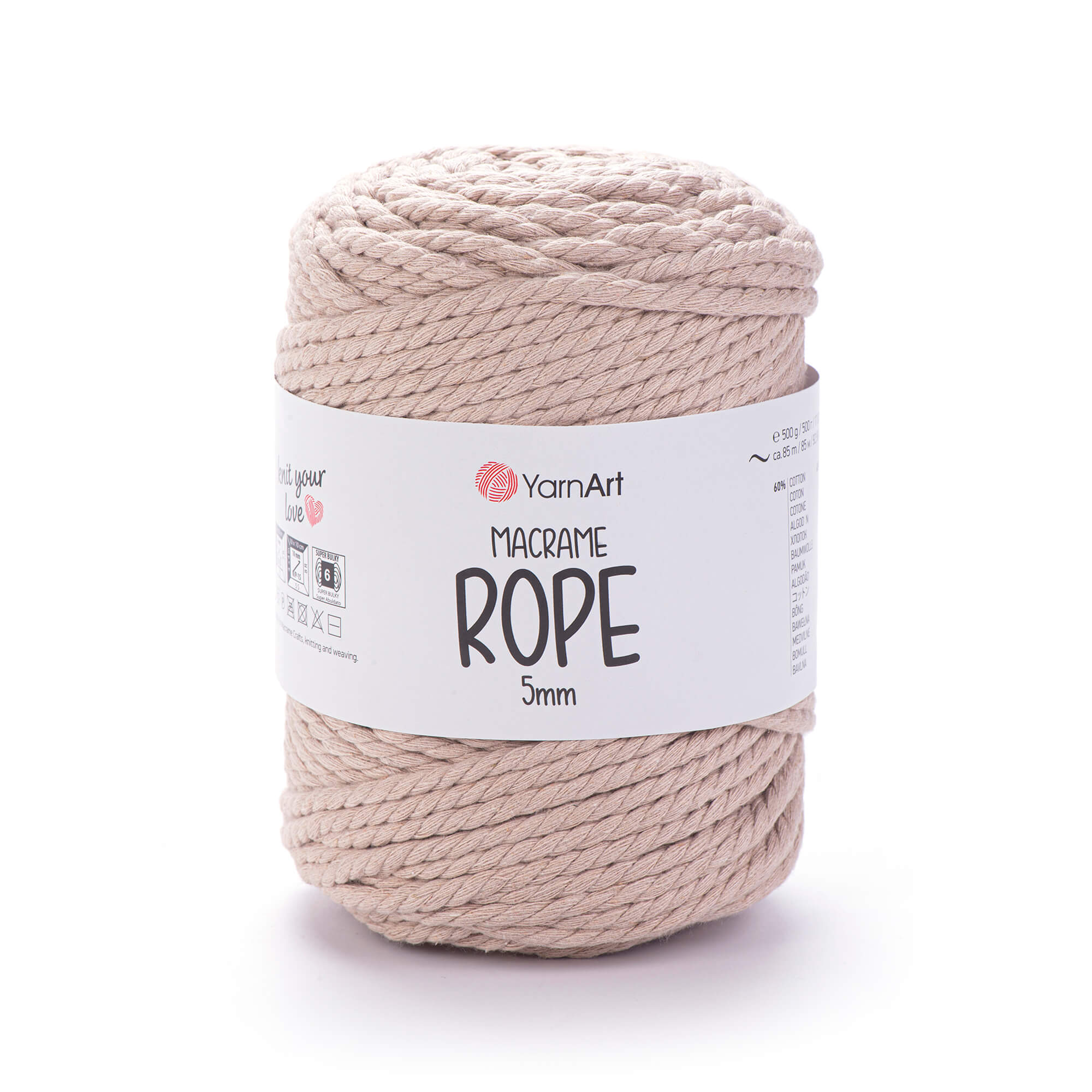 YarnArt Macrame Rope 5 mm | Darcrochet